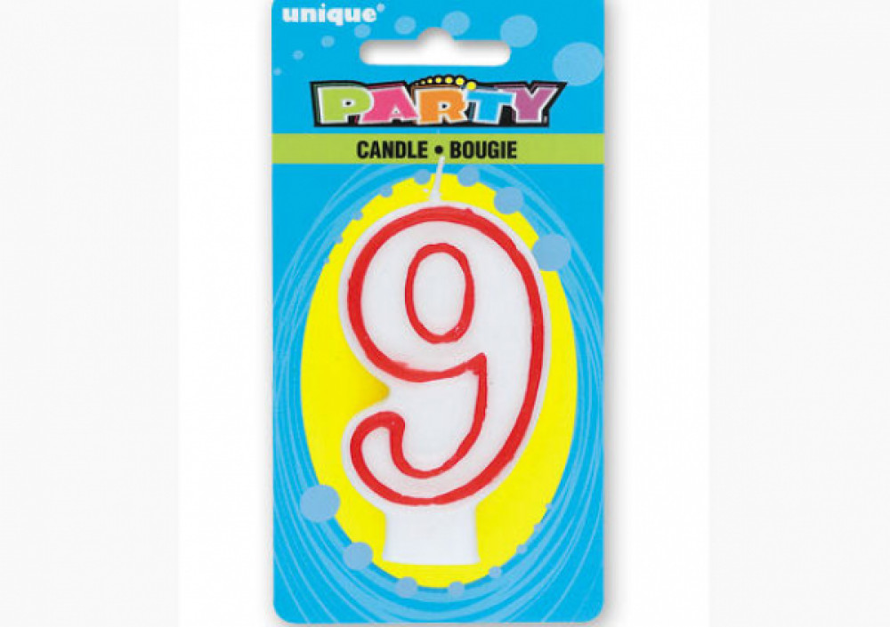 Number Candle Rainbow '9' | Cakes2U